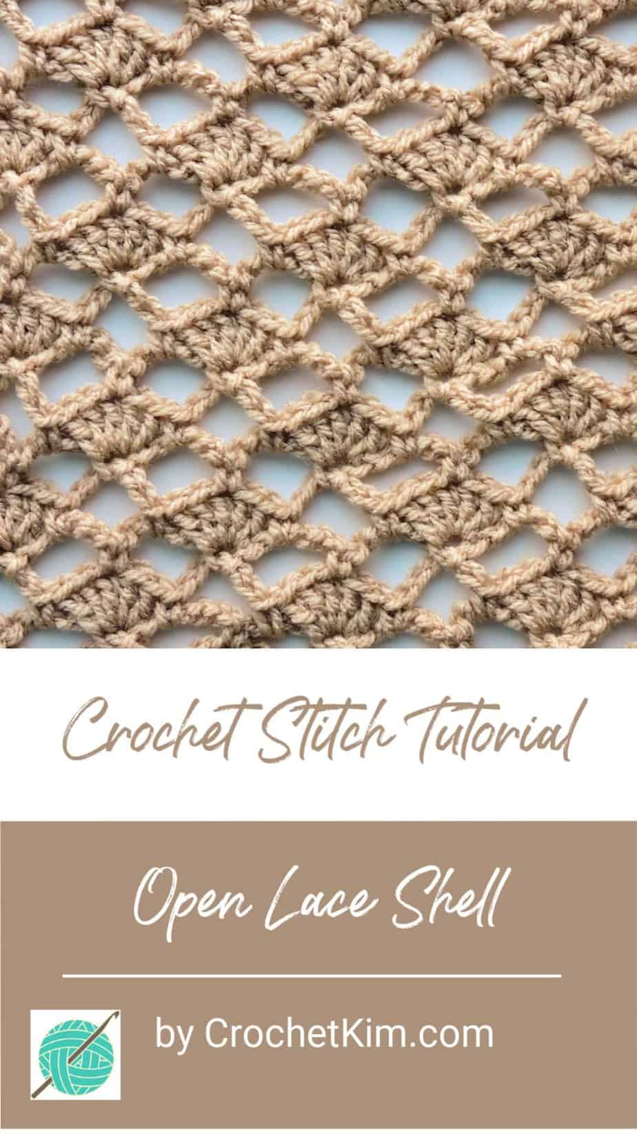 Open Lace Shell Free Crochet Stitch Tutorial - CrochetKim™