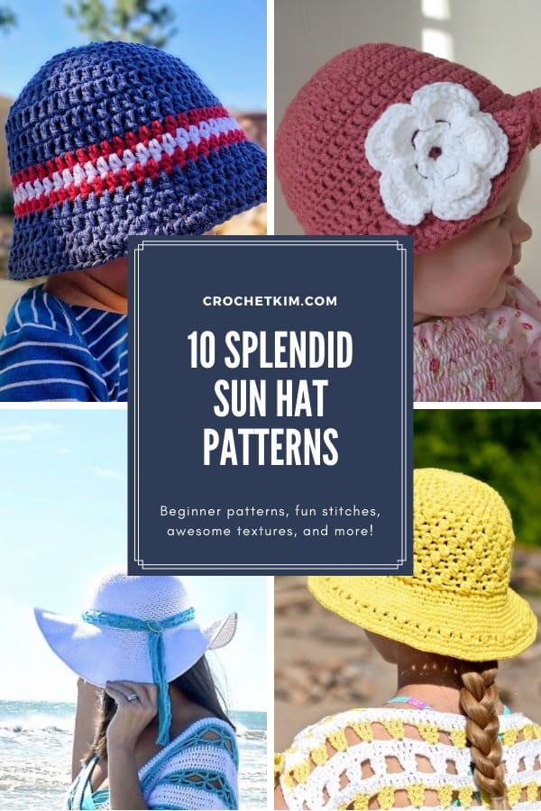 10 Splendid Free Crochet Sun Hat Patterns - CrochetKim™